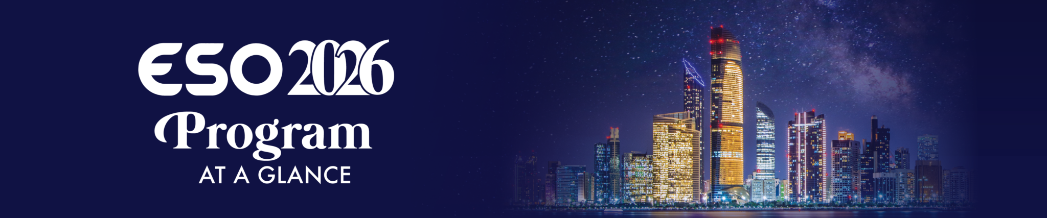 Program At A Glance 2026 – ESO2026